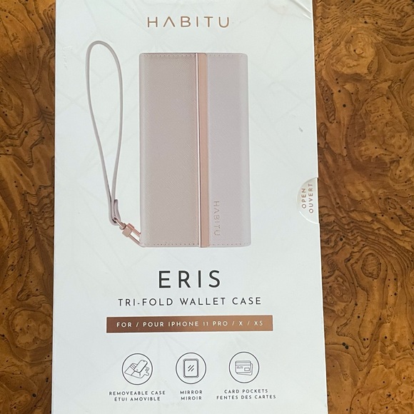 Accessories | New Habitu Eris Trifold Wallet Case Pink | Poshmark